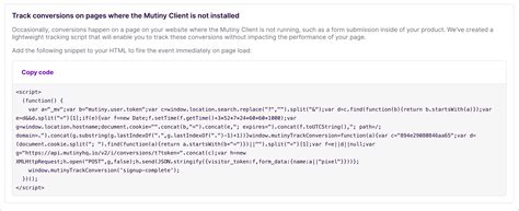 Tracking Events With Custom Javascript Mutiny