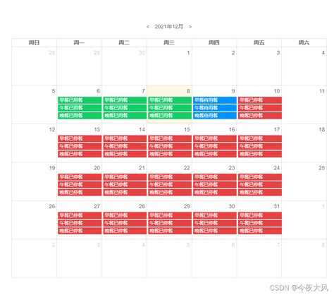 Vue Fullcalendar前端日历插件的使用及样式修改fullcalendar样式修改 Csdn博客