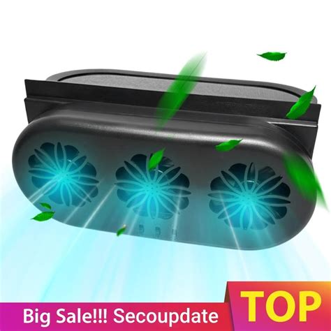Car Window Vent Fan Usb Solar Charging Air Circulation Fan Solar Powered Car Fan Shopee
