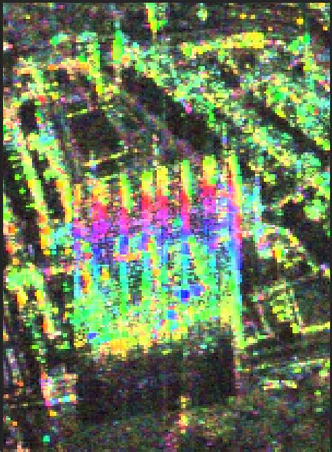 The Color Coded Interferometric Fringes Between The Master 31 March