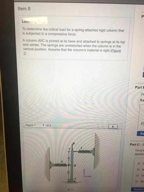 Solved Tem 8 Learnin To Determine The Critical Load For A