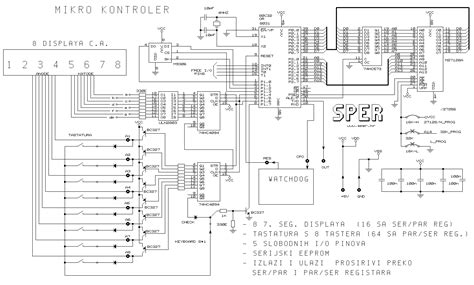Microcontroller With 8 Keys And 8 Displays