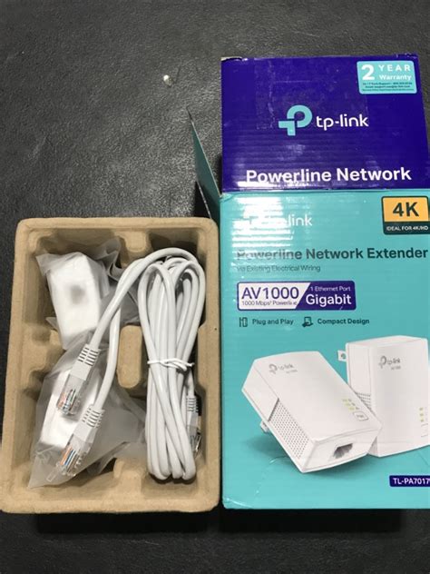 Tp Link Powerline Ethernet Adapter Starter Kit Av1000 Gigabit Port For Sale North Las Vegas