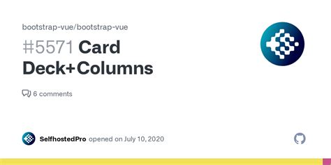 Card Deckcolumns · Issue 5571 · Bootstrap Vuebootstrap Vue · Github