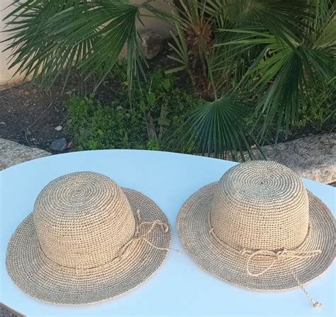 Chapeau En Raphia Naturel Raffiacreation