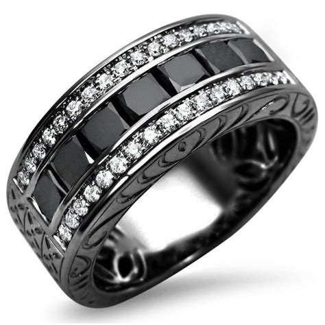 Mens Black Diamond Rings