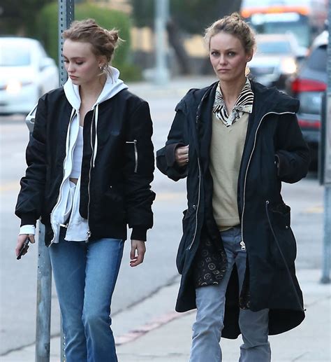 Vanessa Paradis And Lily Rose Depp Shopping In La Popsugar Celebrity