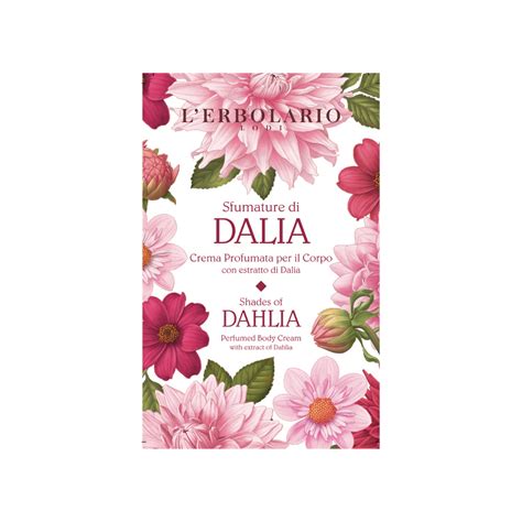 Shades Of Dahlia Perfumed Body Cream 8ml Lerbolario 100 Made In