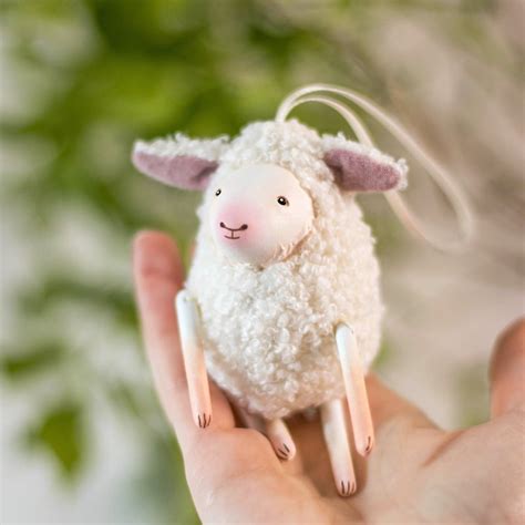 Lamb Ornament Etsy