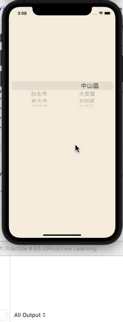 Swift Practice 65 Delegate與datasource初探，uipickerview顯示城市與行政區名 彼得潘的