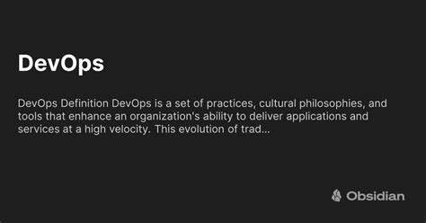Devops Obsidian Publish
