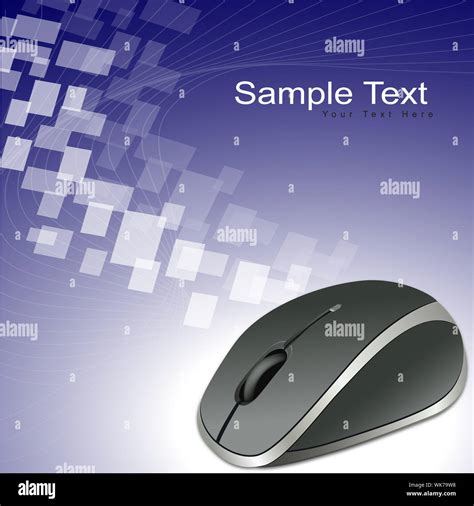 Illustration Of Computer Mouse On Abstract Vector Background Stock Photo Alamy