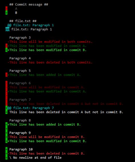 Git How To Pretty Format An Arbitrary Diff Of Diffs Stack Overflow
