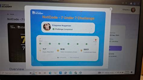 Edapanur Nagamani On Linkedin Nxtwave Nxtwaveacademy Codingchallenge 7under7codingchallenge