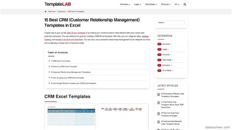 11 Best Excel Crm Template Sites 2024 Free