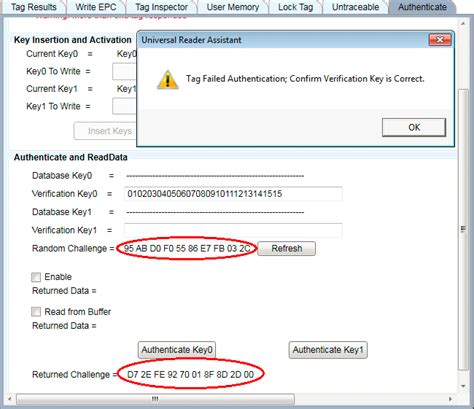 tag operations authenticate universal reader assistant documentation