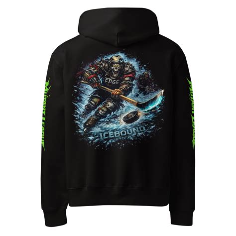 Mutant League Throwback Oversized Heavyweight Hockey Hoodie Edge For