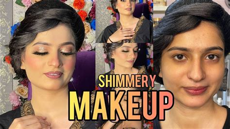 Shimmery Glam Makeup Look By Aisha Butt Youtube