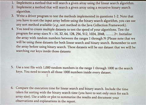 Implement A Method That Will Search A Given Array Using The Linear