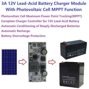 Jual Vorify Net A V AH Lead Acid Battery Charger With Photovoltaic Cell MPPT Function