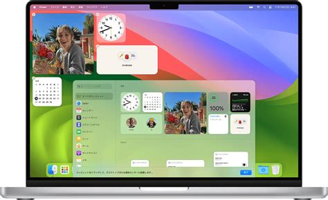 Macos Sonoma Macbook Pro 16in Desktop Edit Widgets Widget Gallery
