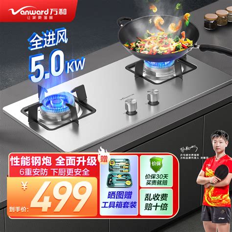 Haier 海尔燃气灶jzy Q235 20y 台嵌两用式4 0kw宽频大火力 智能熄火安防液化气灶具双灶 海尔厨房电器报价 参数 图片 视频