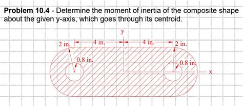 Solved Problem 104 Determine The Moment Of Inertia Of The Composite