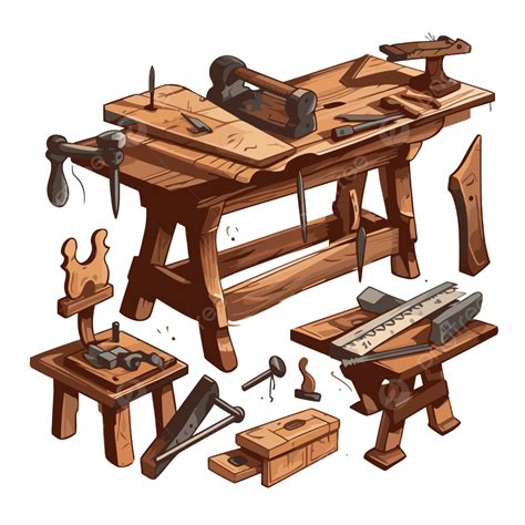 Woodworking Clipart An Illustration Of Various Woodworking Tools