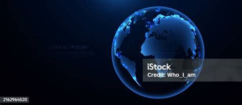 세계 지도 글로벌 네트워크 연결 빛나는 Wireframe 선형 선 메쉬 일러스트 벡터 0명에 대한 스톡 벡터 아트 및 기타 이미지 Istock