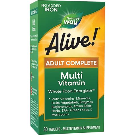 Supliment Alimentar Alive Complex Multivitamine Nature S Way 30 Comprimate Secom