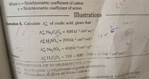 Where X Stoichiometric Coefficient Of Cation Y Stoichiometric Coefficie