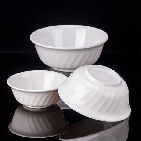 5 7inch White Melamine Bowl Restaurant Soup Porridge Noodle Rice Bowls