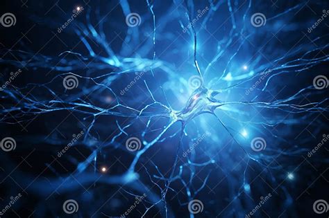 Exploring The Intricacies Of Neurons Blue Microscopic Lab Examination