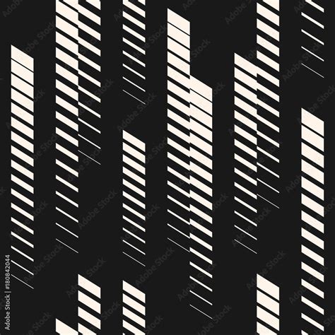 Abstract Geometric Seamless Pattern With Vertical Fading Lines Tracks Halftone Stripes