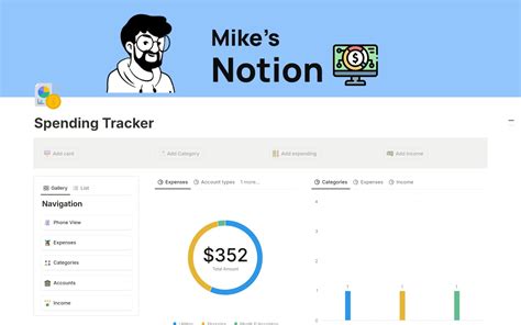 Spending Tracker 💸📊 Template Notion Marketplace
