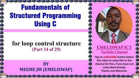 For Loop Iterative Control Structure In C Computer Structured