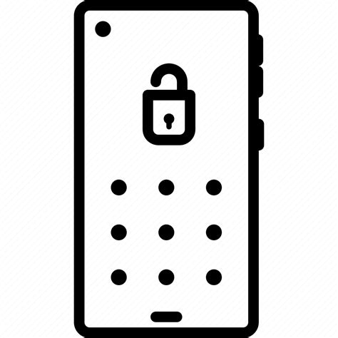 pattern locked password passcode unlock security authorization icon download on iconfinder