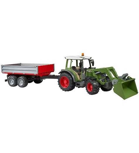 Bruder Tractor Fendt Vario 211 W Front Loader And Tipper 21