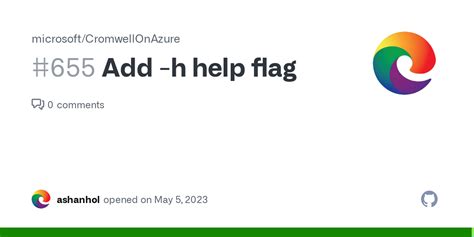 Add H Help Flag Issue Microsoft CromwellOnAzure GitHub