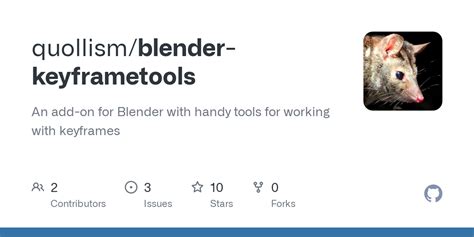 Github Quollism Blender Keyframetools An Add On For Blender With Handy Tools For Working With