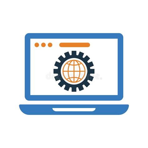 Browser Setting Settings Icon Editable Vector Logo Stock Vector Illustration Of Website