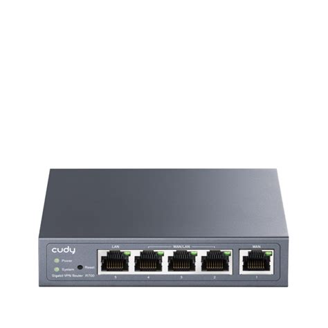 Multi Wan Vpn Router Cudy R700 Con 5 Puertos Gigabit 1 Wan 3 Wan Lan