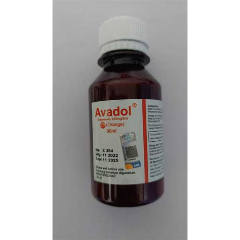 AVADOL PARACETAMOL SY 90ML ORANGE Shopee Malaysia