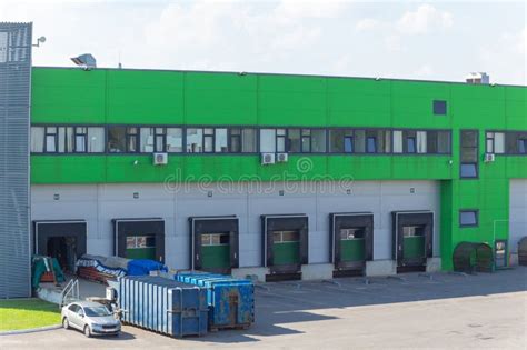 Row Of Loading Docks With Shutter Doors Editorial Image Image Of