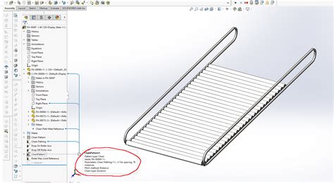 solidworks chain component pattern not correctly populating quantity r solidworks