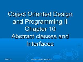 Abstract Interface Ppt