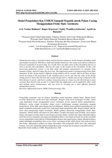 Pdf Menggunakan Finite State Automata