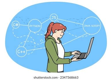 Girl Using Python Stock Photos And Pictures Images Shutterstock