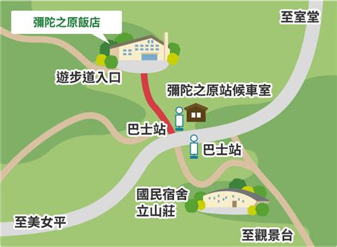 交通路線 綜合介紹 彌陀之原飯店