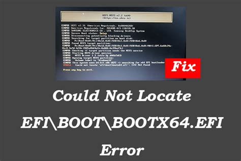 Easy Fixes For Could Not Locate EFIBOOTBOOTX64 EFI Error